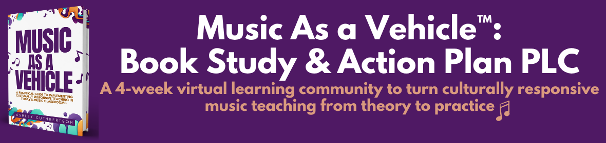Music As a Vehicle: Summer Book Study & Action Planning PLC - Ashley ...